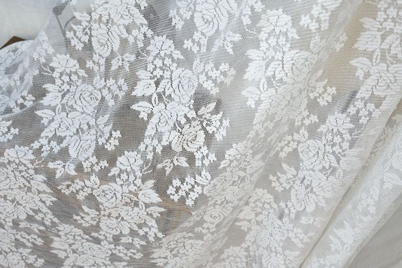 Soft Rose Lace Fabric Stretch Lace Fabric Pleated Lace Dress - Etsy