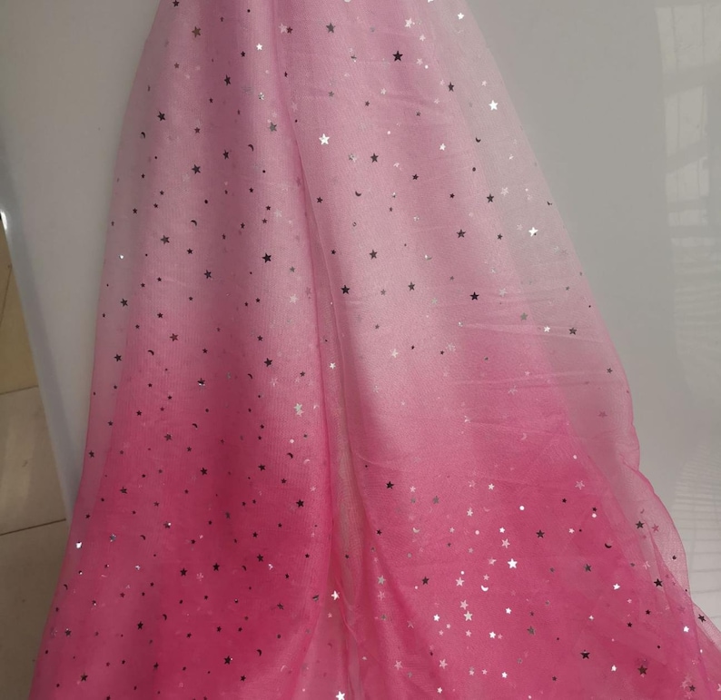 Bingbing Gradient Star Moon Lace Fabric Soft Star Moon Lace - Etsy