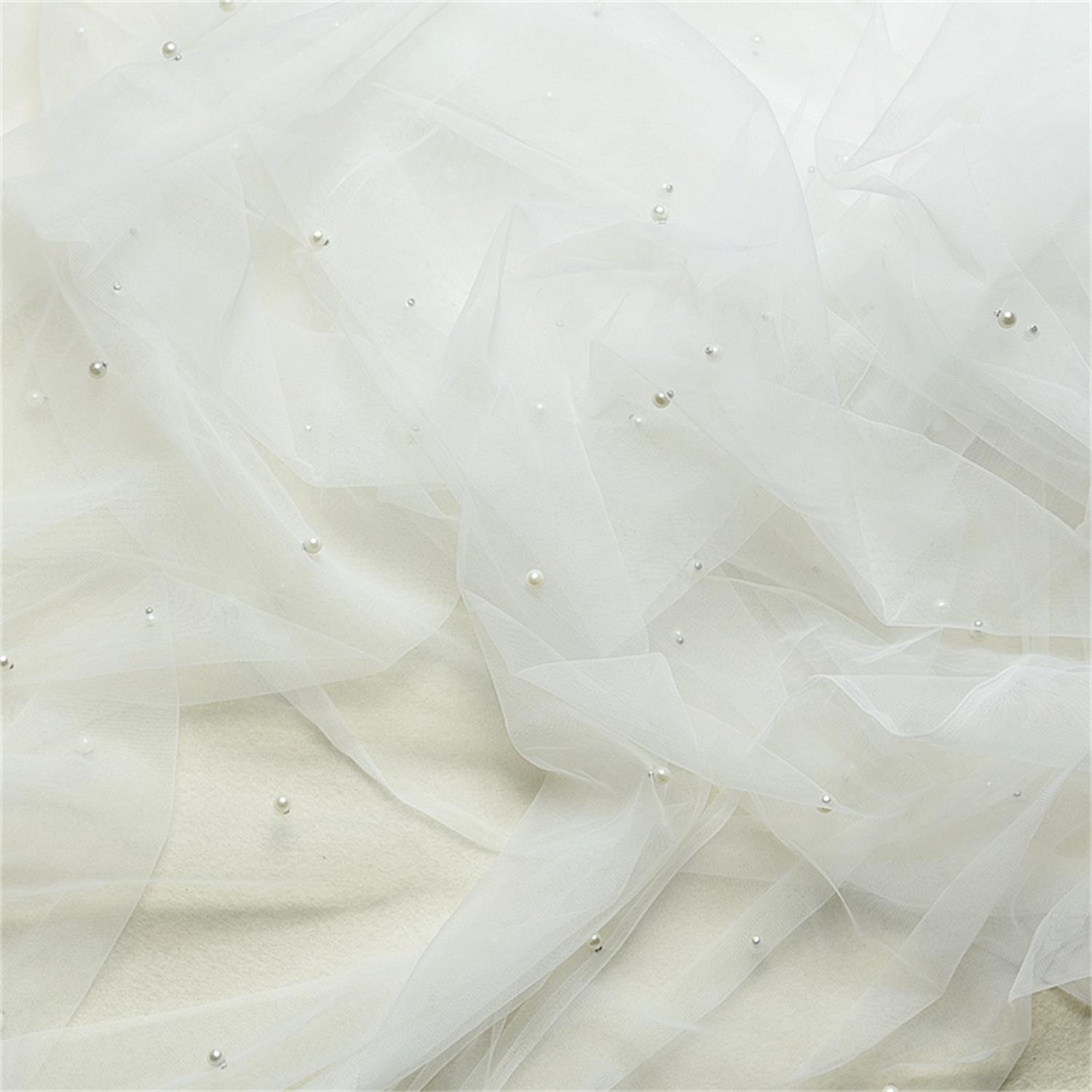 Soft and Delicate Tulle Fabric in the Yard Pearl Beaded Lace - Etsy