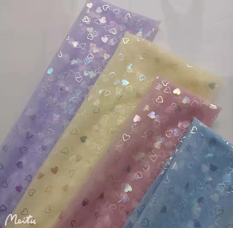 Heart-shaped Lace Fabric Soft Lace Fabric Suitable for | Etsy