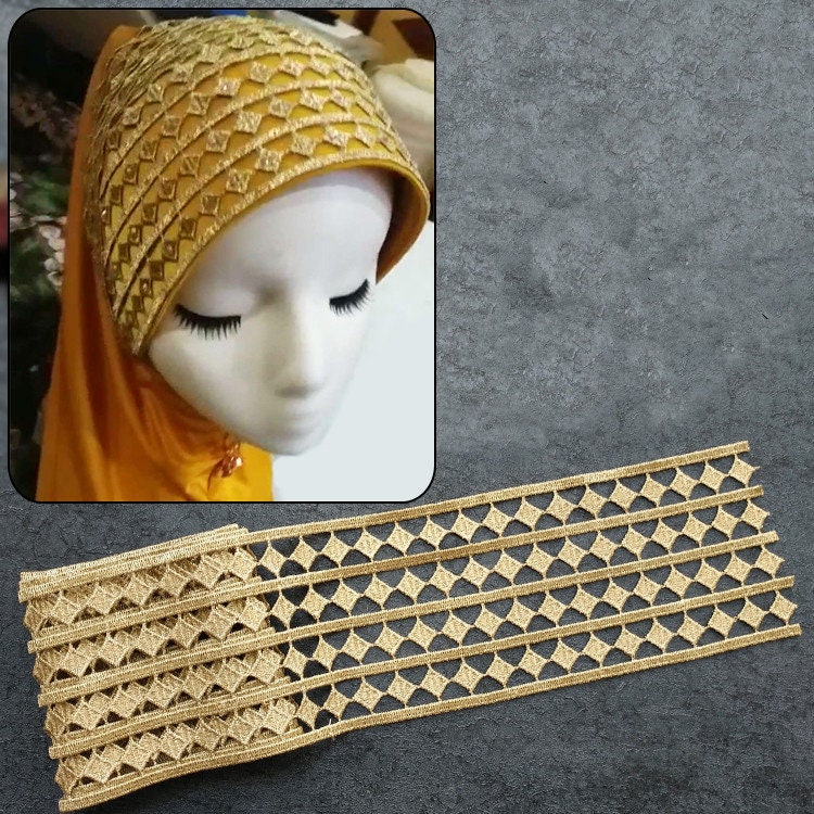 Golden Venetian Lace Elegant Rich Metallic Gold Openwork Lace | Etsy