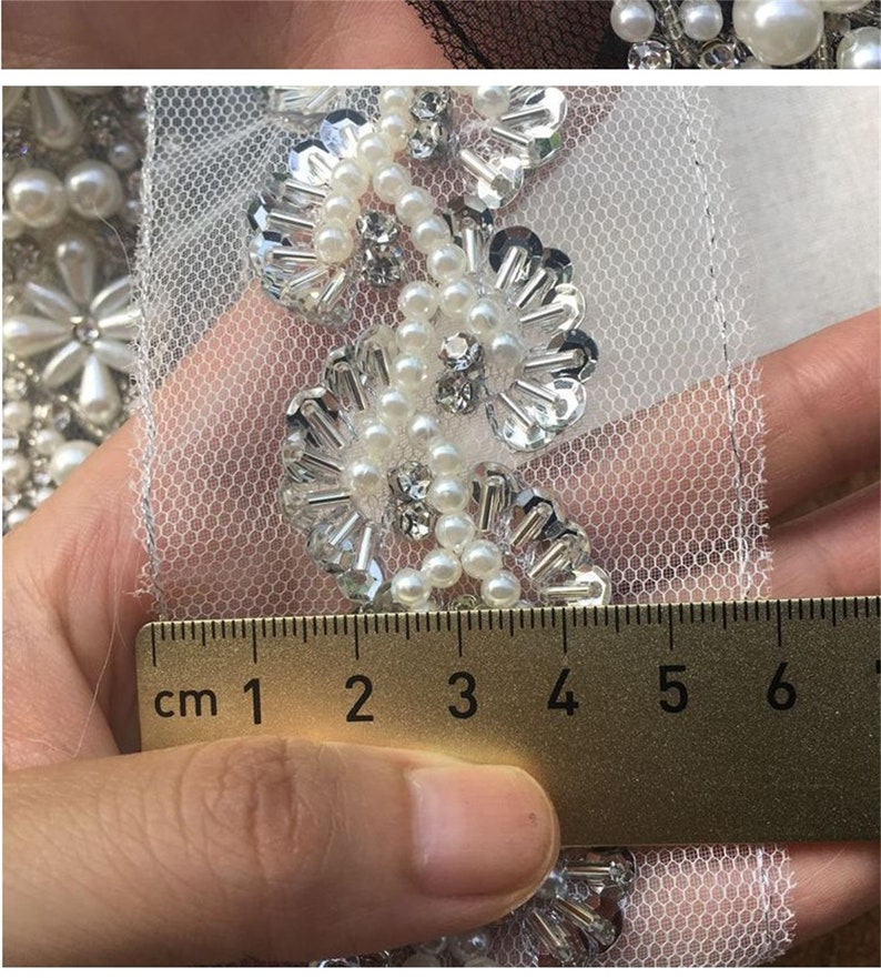 Beaded Trims Lace Beaded Trimming for Bridal Bridesmaid Gown | Etsy