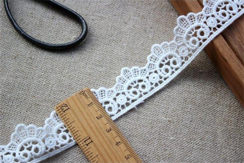 Off White Cotton Lace Trim Cotton Ribbon Lace Lace Trimming | Etsy