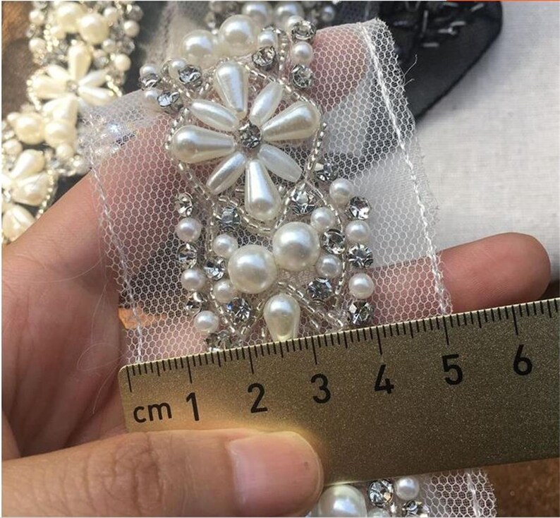 Beaded Trims Lace Beaded Trimming for Bridal Bridesmaid Gown | Etsy