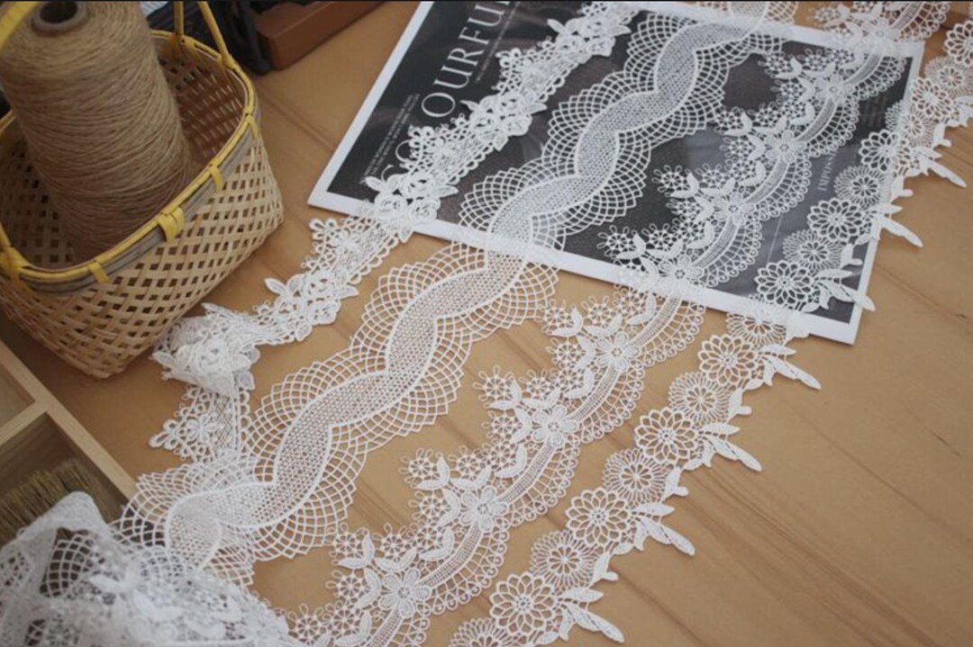 Beautiful White Victorian Lace Decoration, Floral Rose Lace, Bridal ...
