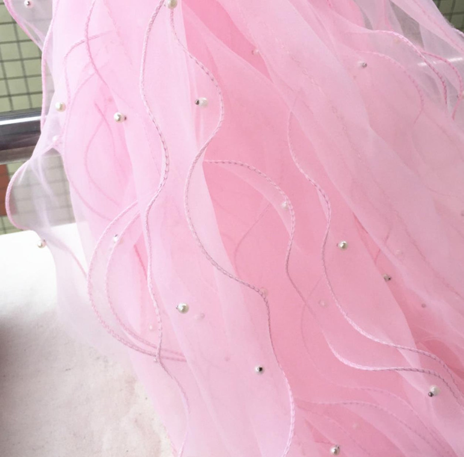 Multicolor Beaded Organza Ruffled Lace Soft Wedding Lace - Etsy