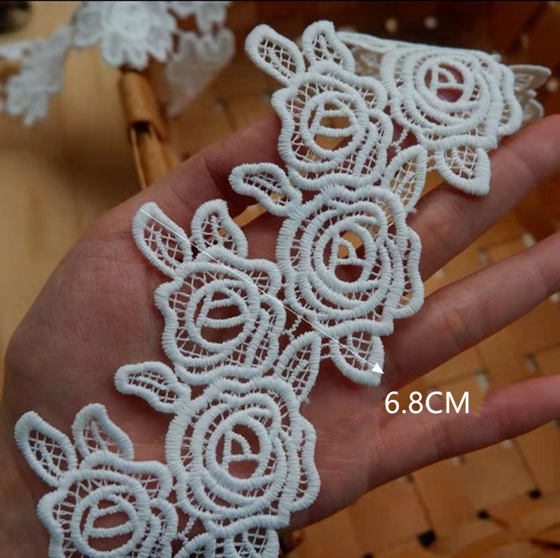 Rose Flower Lace Decoration - Bridal Flower Lace Decoration, Wedding ...