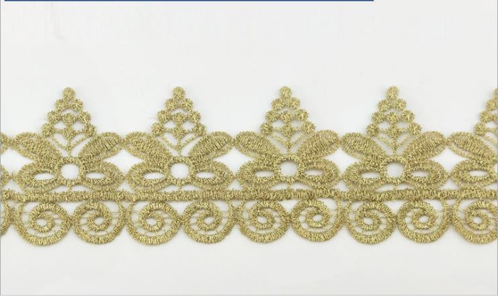 DIY Gold Thread Embroidered Lace Ornament Gold Lace Ornament | Etsy