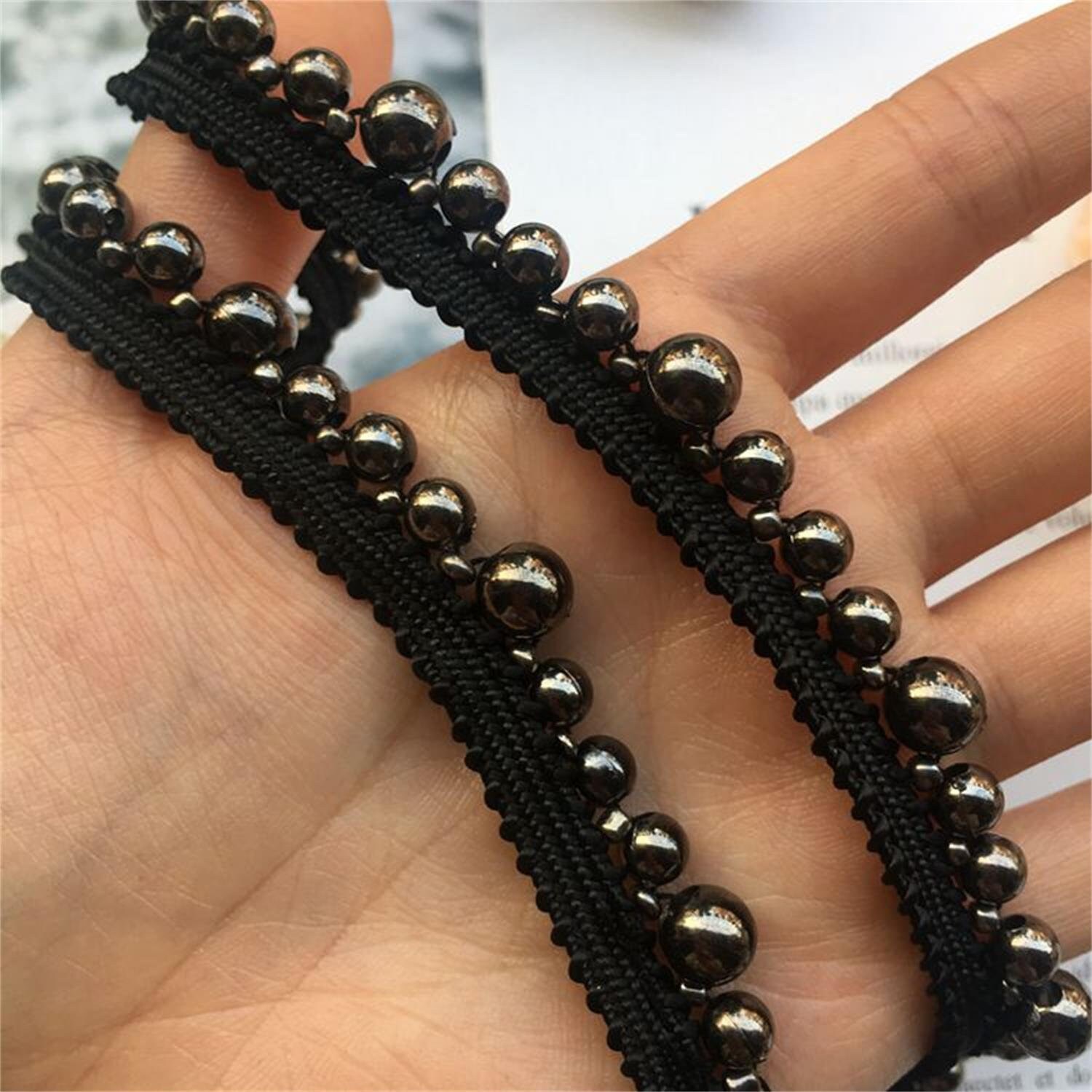 Pearls Lace Trimpearl Beaded Trim Bridal Sash Beaded | Etsy