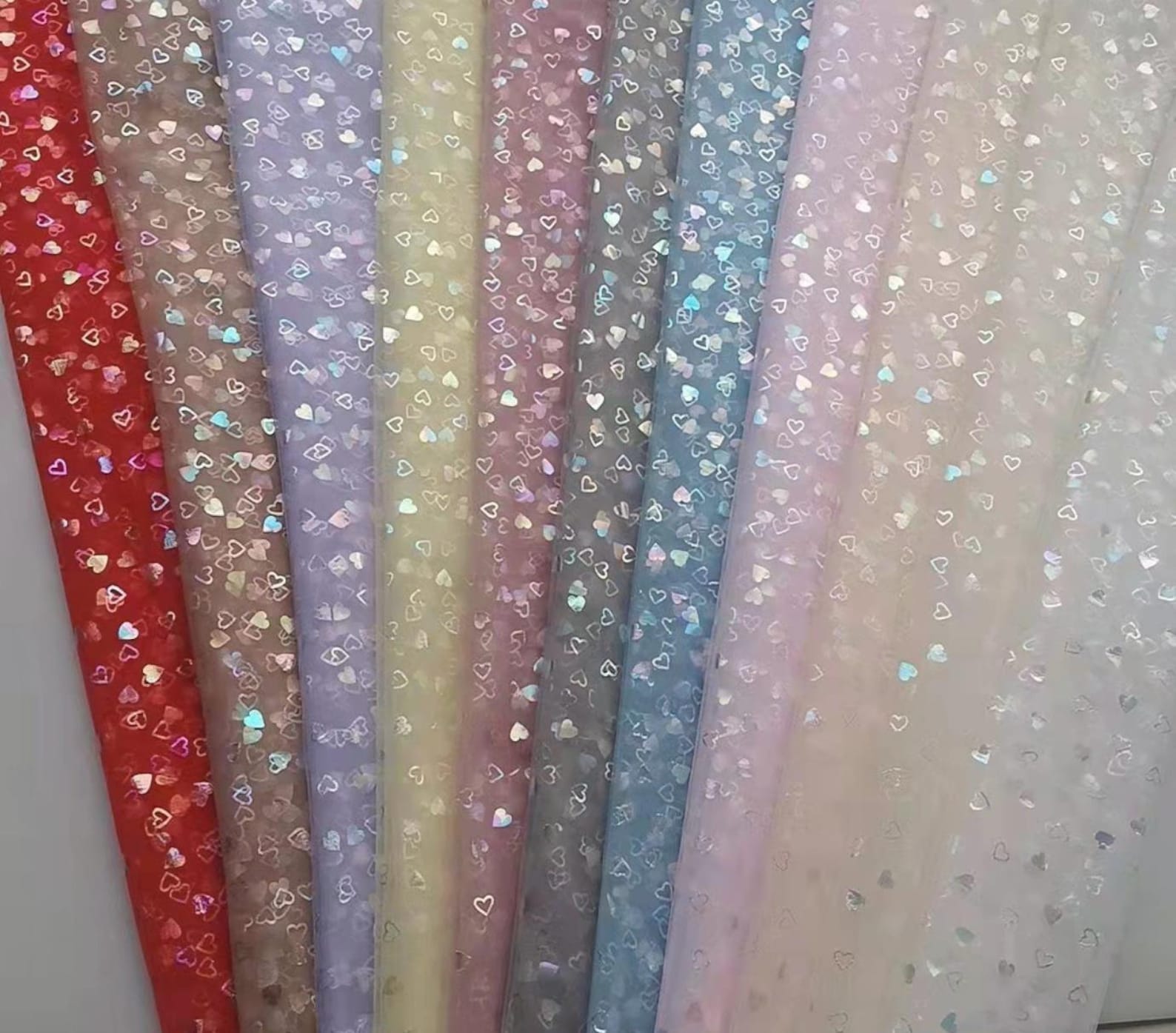 Heart-shaped Lace Fabric Soft Lace Fabric Suitable for | Etsy