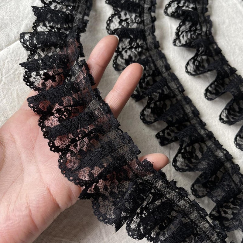 Black Lace Trim - Etsy