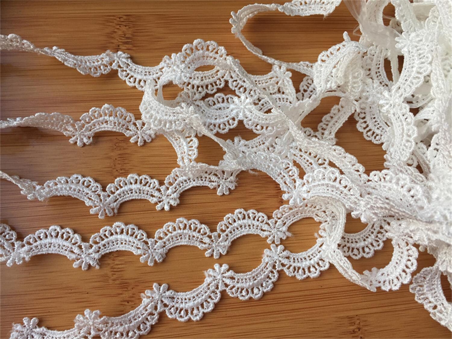 2 Yard White Embroidery Lace Trim for Dress Makinglace - Etsy