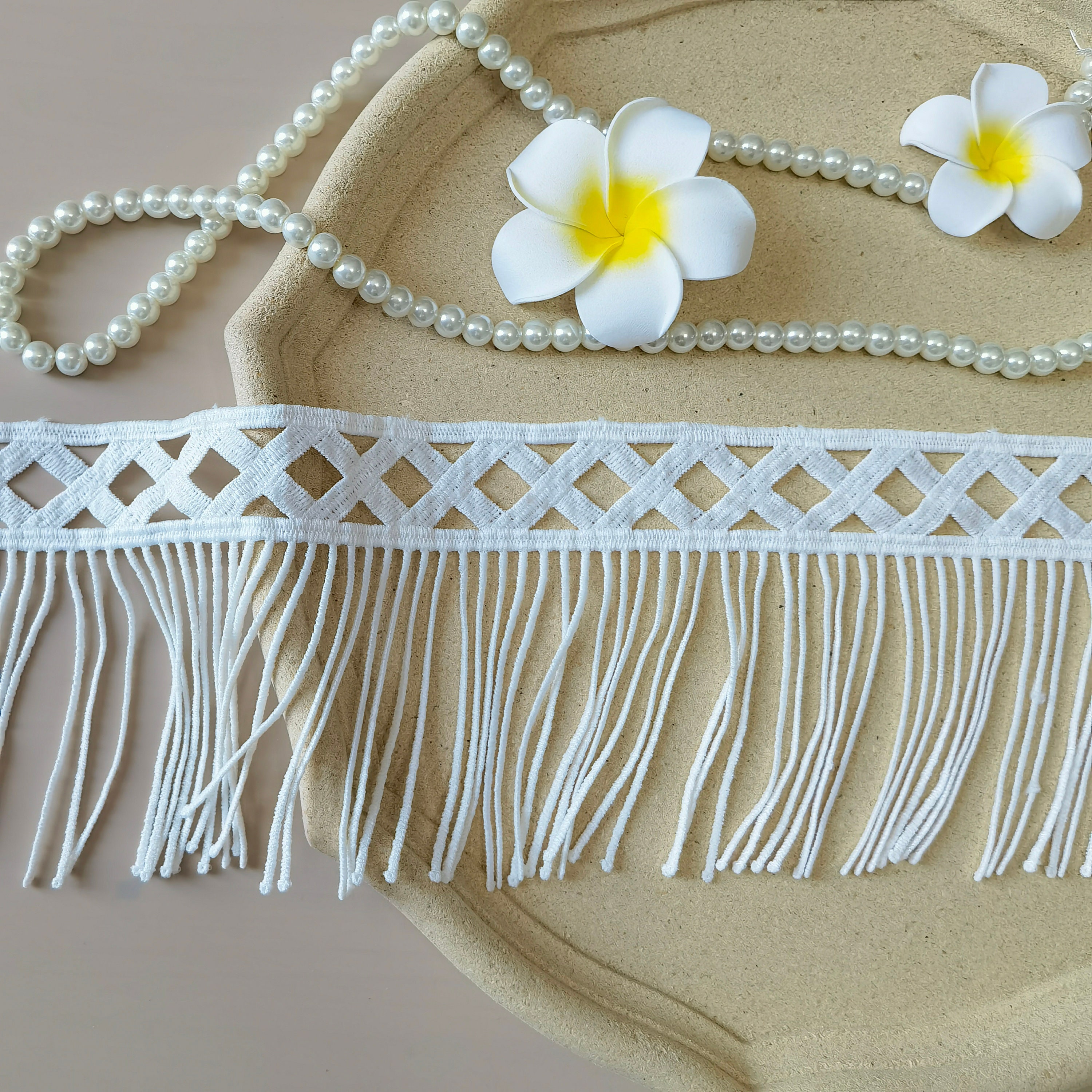 4.3 Wide White Fringed Lace Edges Suitable for Wedding - Etsy