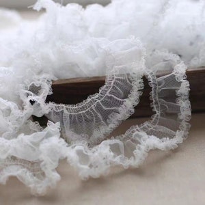 Pre gathered lace trim store