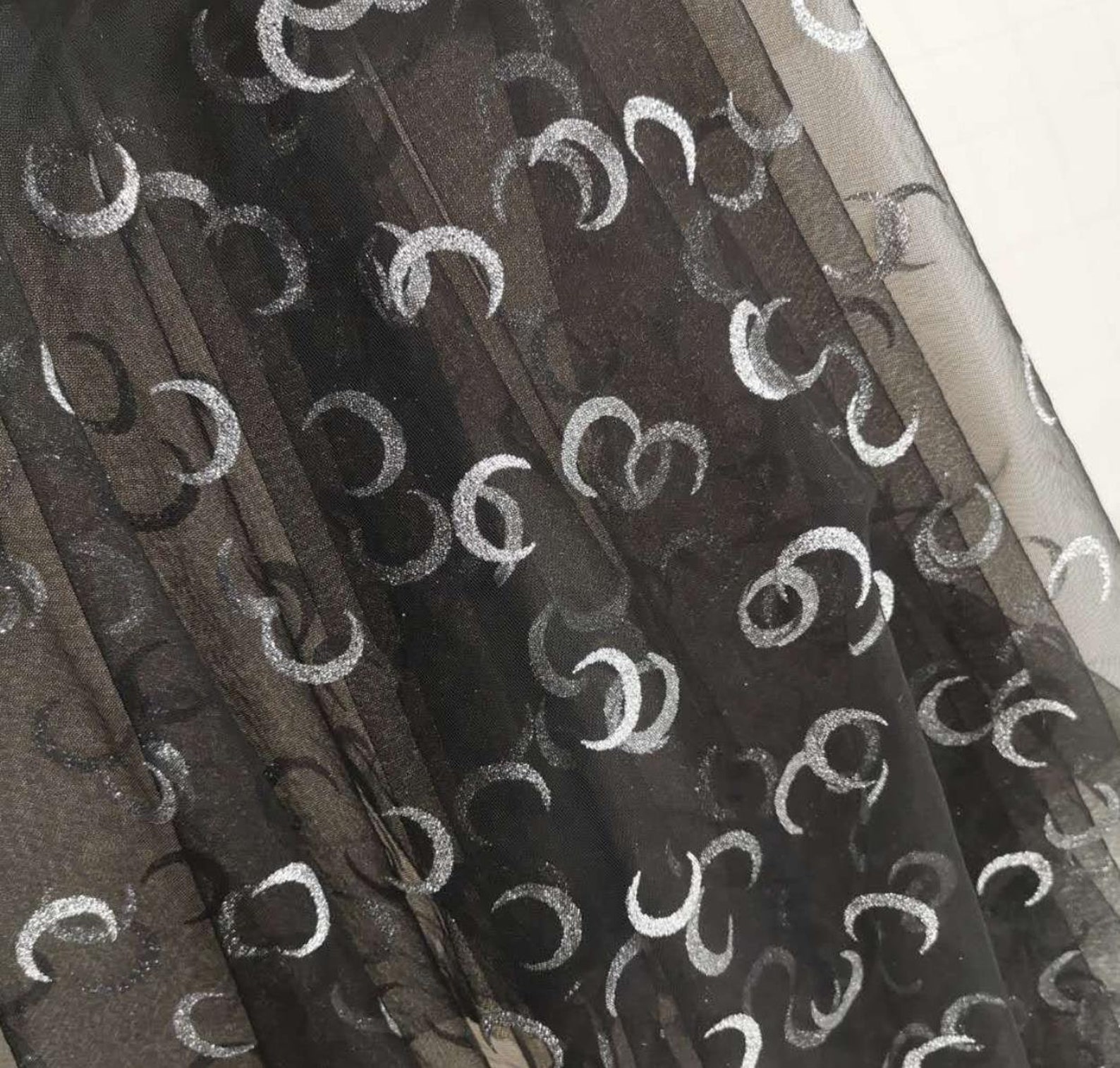 High-quality Sequined Silver Moonlight Yarn Lace Fabric Shiny - Etsy