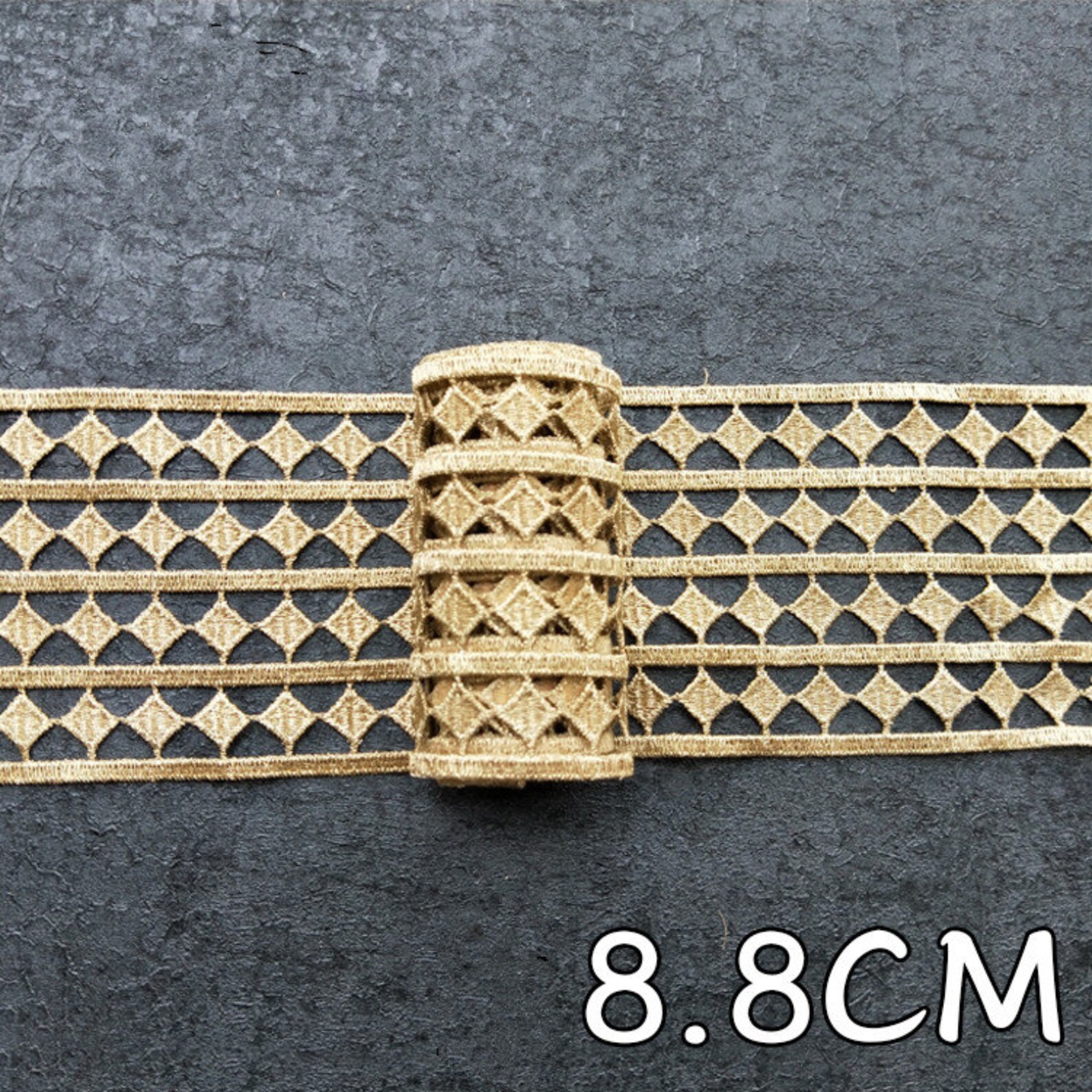 Golden Venetian Lace Elegant Rich Metallic Gold Openwork Lace | Etsy