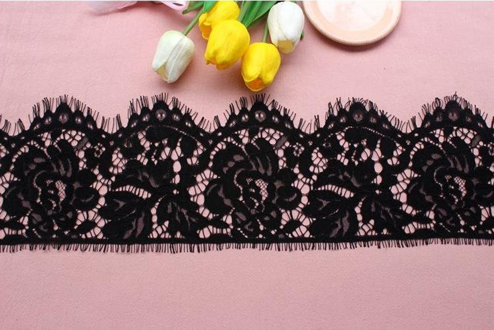 Lace Strip Sold by 3yardswedding Lace Trim 14.5cm Eyelash - Etsy