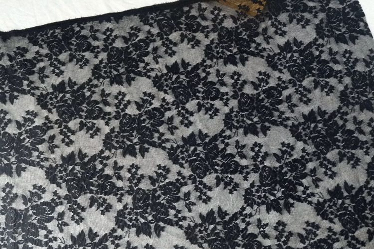 Soft Rose Lace Fabric Stretch Lace Fabric Pleated Lace Dress | Etsy