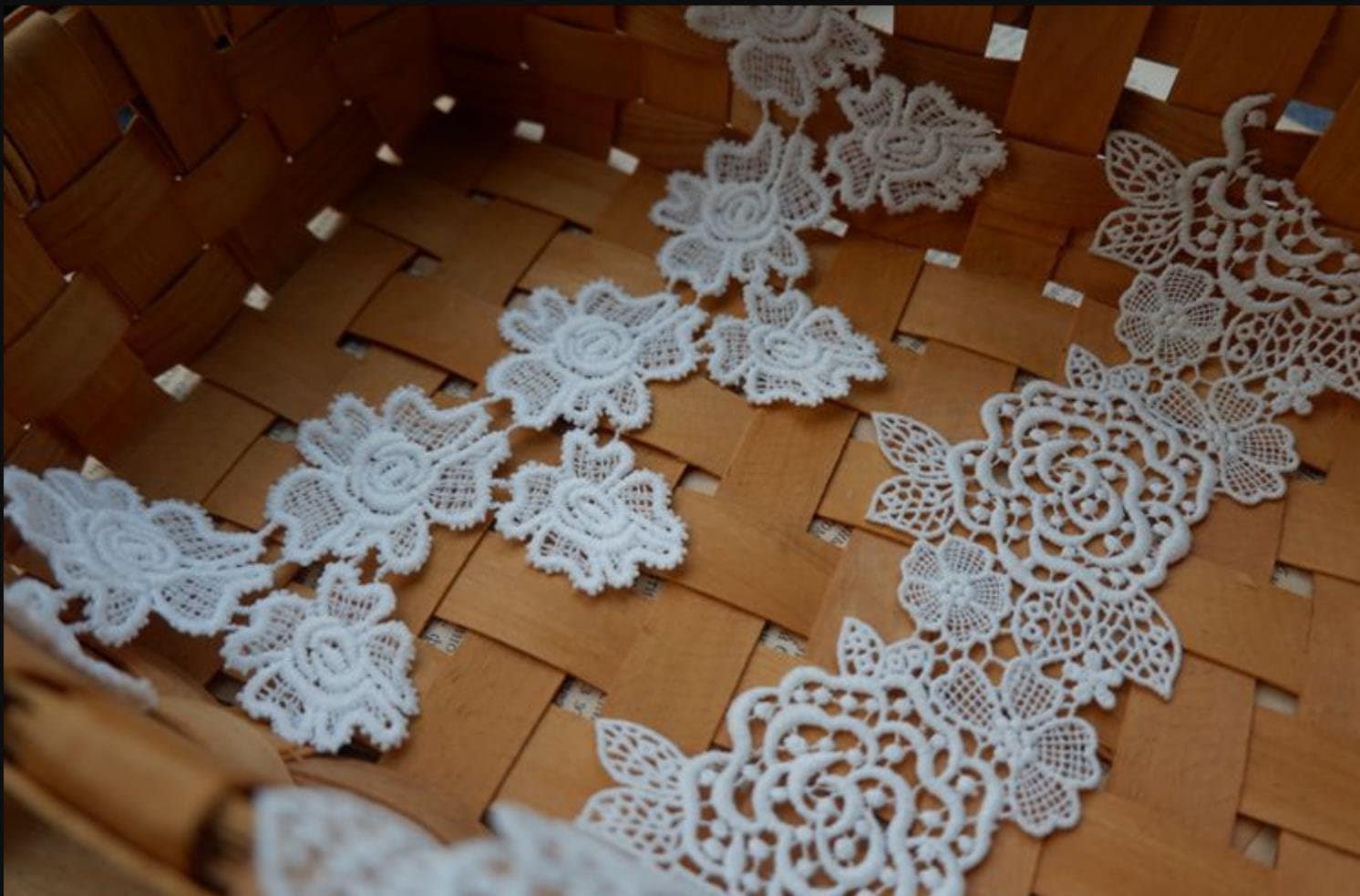 Rose Flower Lace Decoration - Bridal Flower Lace Decoration, Wedding ...