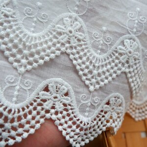 High-quality Double-layer White Cotton Lace Decoration, Vintage Sewing ...