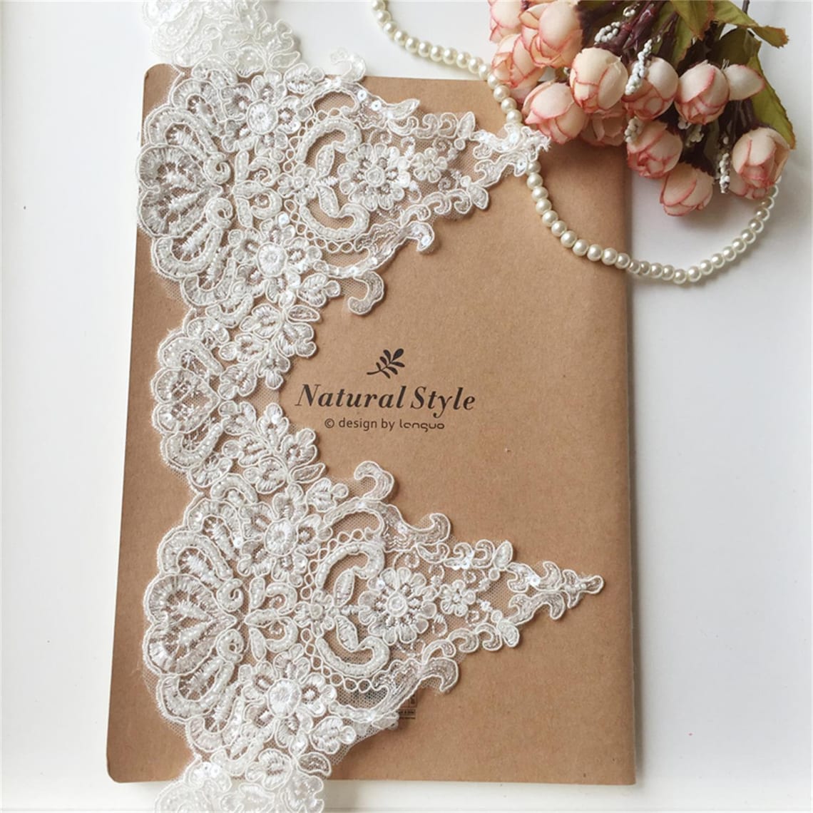 Luxury Heavily Pearl Beaded Sequin Lace Trim in Ivory Rayon - Etsy