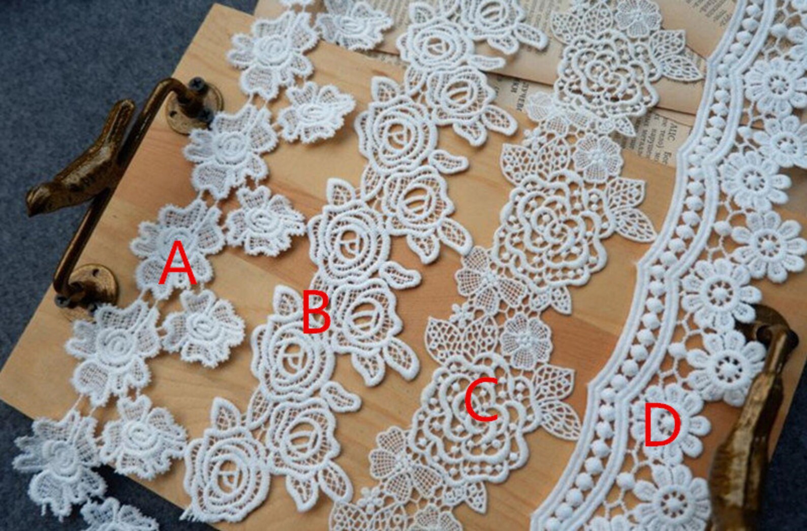 Rose Flower Lace Decoration - Bridal Flower Lace Decoration, Wedding ...