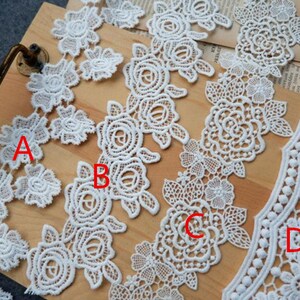Rose Flower Lace Decoration - Bridal Flower Lace Decoration, Wedding ...