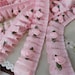 Pink Ruffle Lace Pleated Trim Lace Pink Rose Flower Lace for - Etsy