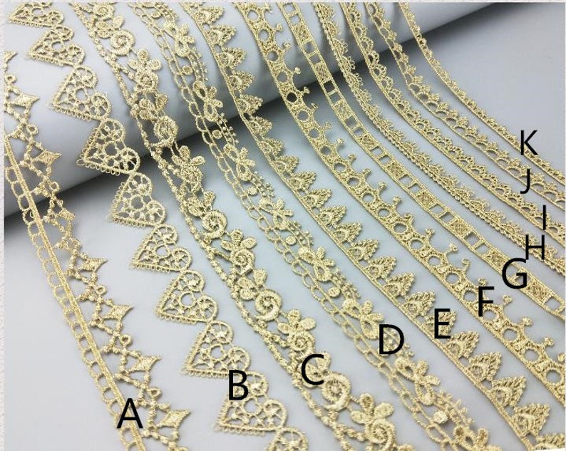 2yards Vintage Gold Spitzen borte gold jakobsverwandte - Etsy.de