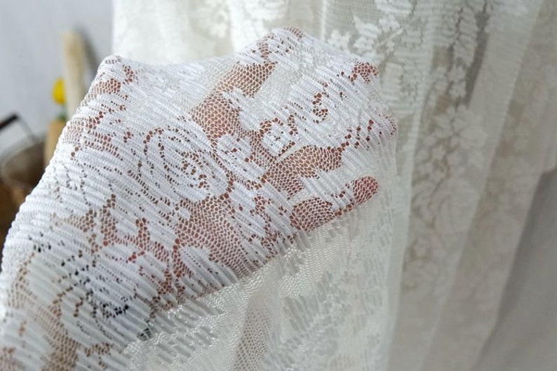 Soft Rose Lace Fabric Stretch Lace Fabric Pleated Lace Dress - Etsy