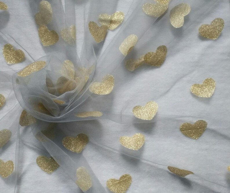 Bingbinghearts Gauze Fabric Soft Heart-shaped Mesh Fabric - Etsy