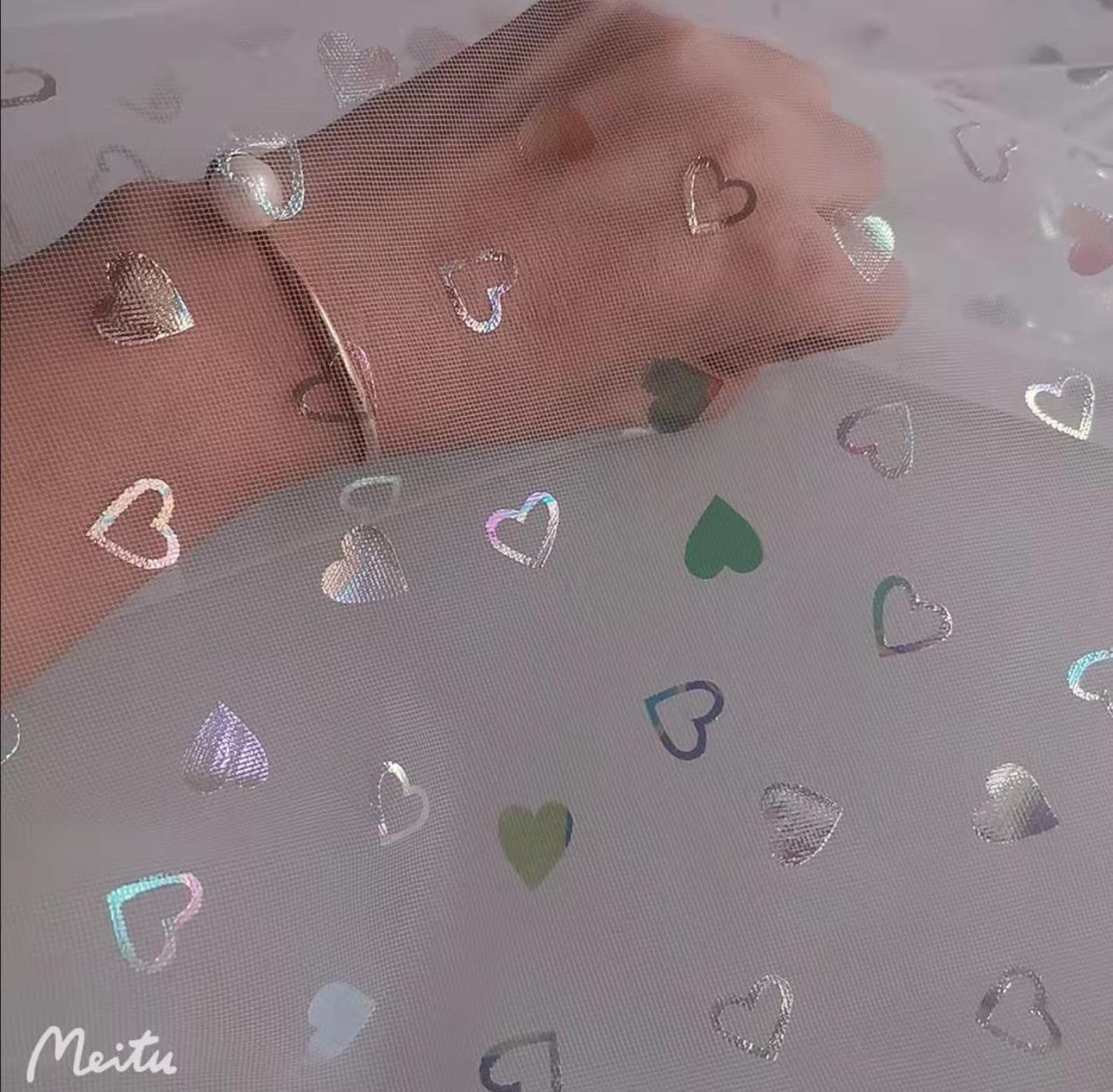 Heart-shaped Lace Fabric Soft Lace Fabric Suitable for | Etsy