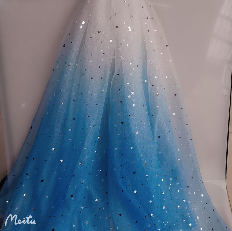 Bingbing Gradient Star Moon Lace Fabric Soft Star Moon Lace - Etsy