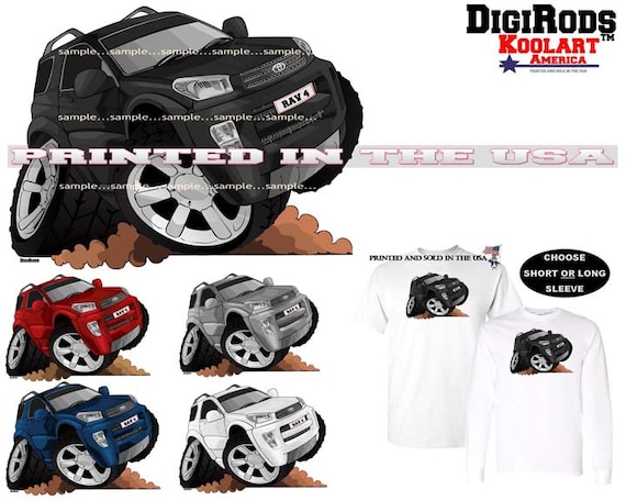 Toyota RAV4 RAV 4 SUV 4x4 Model Digirods / Koolart Cartoon Car - Etsy
