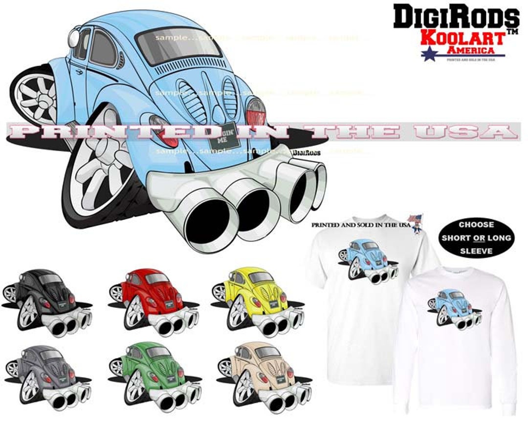 Beetle Bug Vintage Model Buggin Me Digirods / Koolart Cartoon Car Short ...