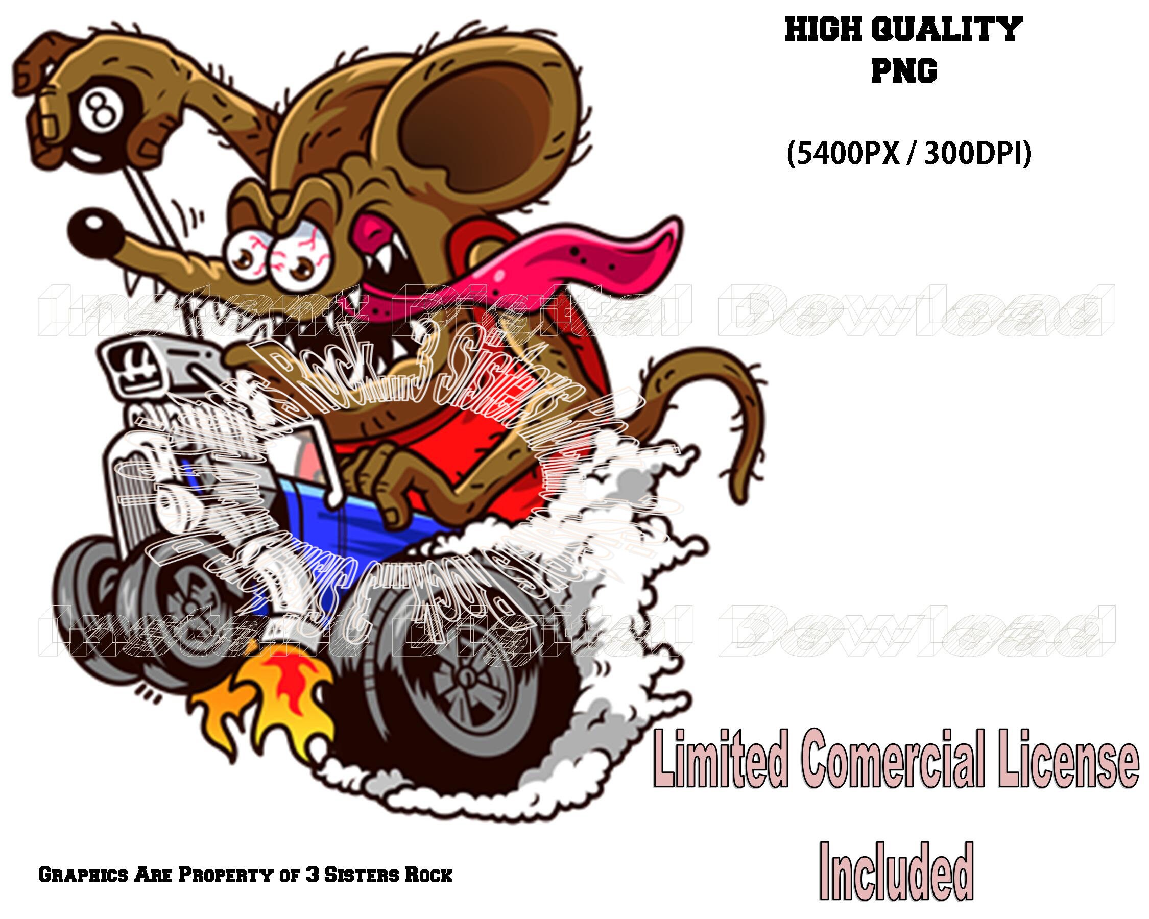 Hot Rod Iron On Transfers