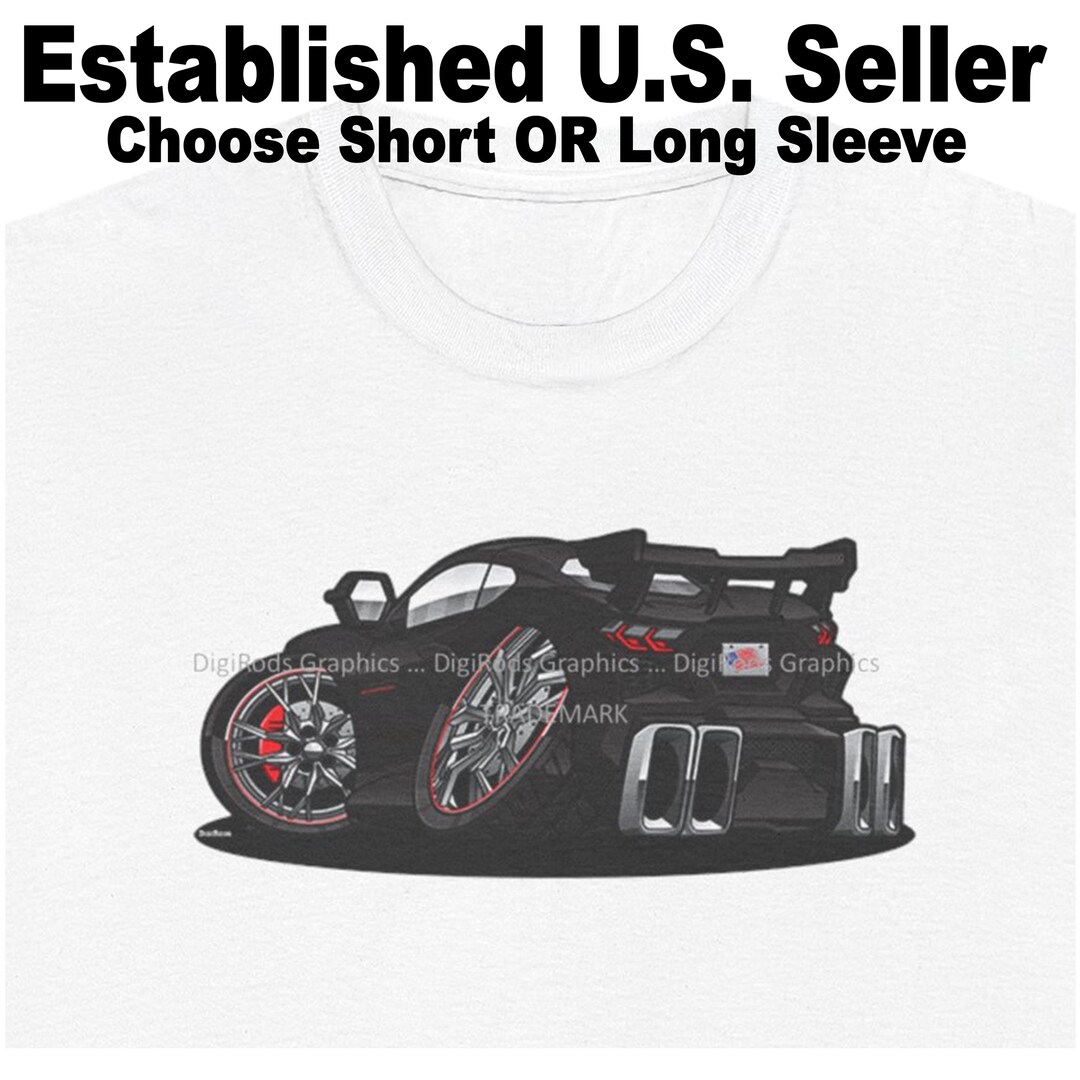 Digirods Corvette C8 70th Anniversary 2023 Model Year Black Cartoon Car ...