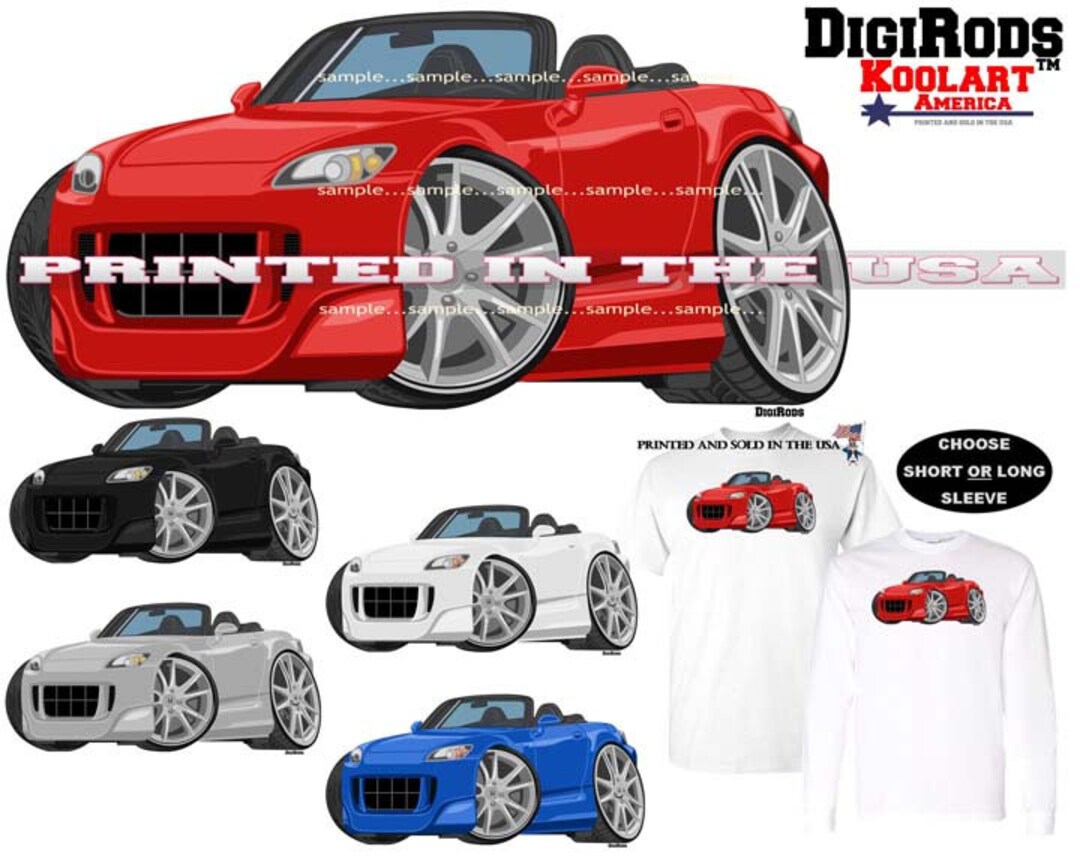 S2000 S 2000 Convertible Sports Car Model Digirods / Koolart Cartoon ...