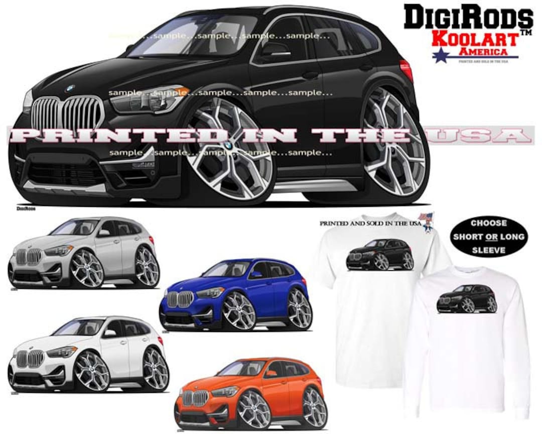 BMW X1 X 1 Series SUV Model Digirods / Koolart Cartoon Car Short or ...