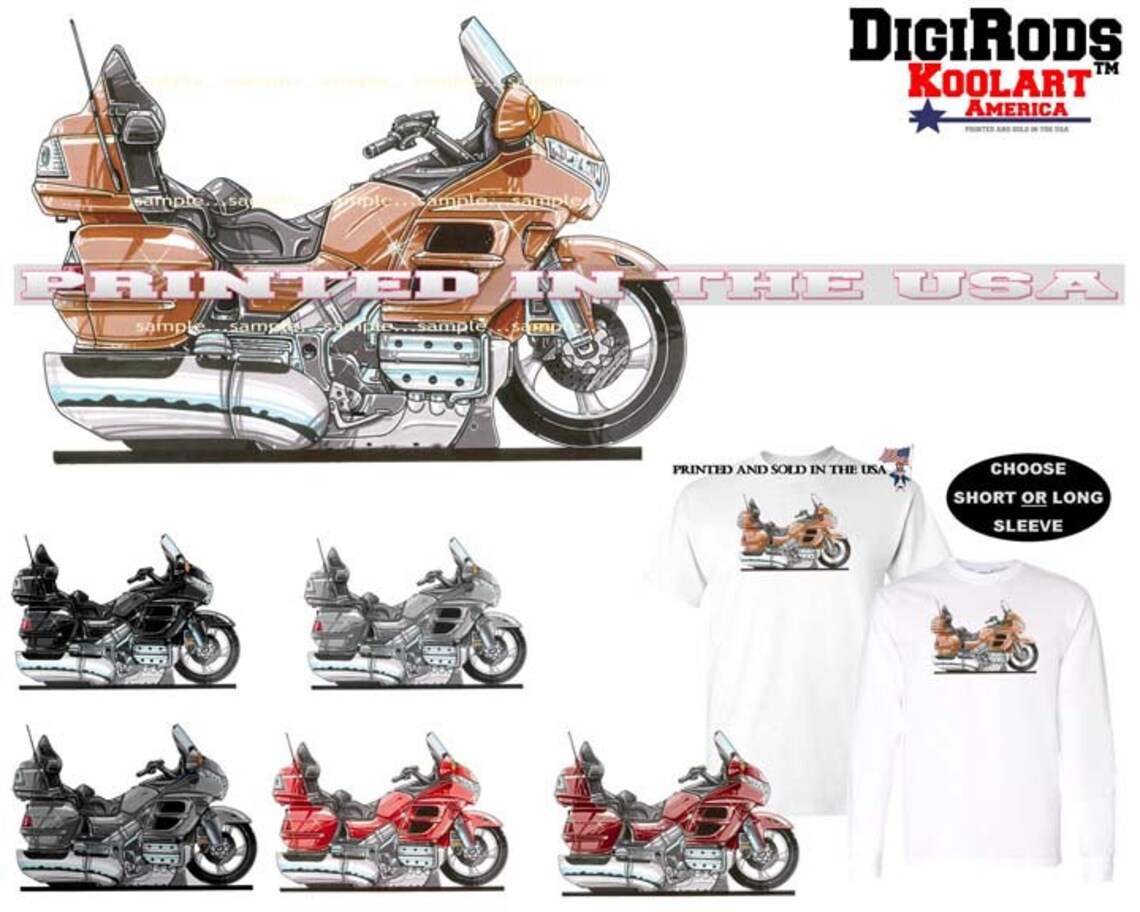 Goldwing Motorcycle Classic Model Graphic #1 Digirods / Koolart Cartoon ...