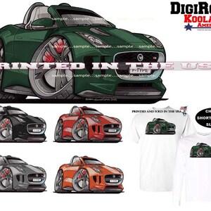 F-type F Type Convertible Model Digirods / Koolart Cartoon Car Short or ...
