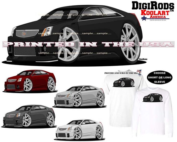 Cadillac CTS Luxury Coupe Model Digirods / Koolart Cartoon Car - Etsy