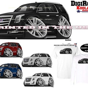 Cadillac Escalade Luxury SUV Model Digirods / Koolart Cartoon Car Short ...