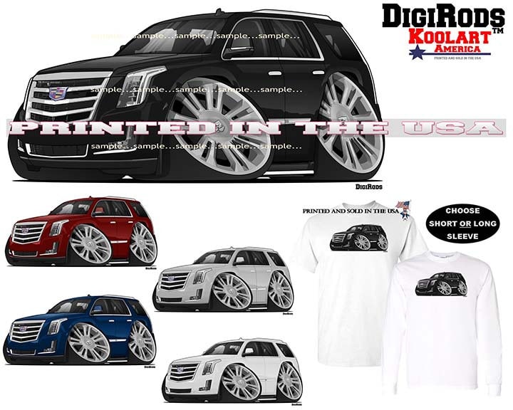 Cadillac Escalade Luxury SUV Model Digirods / Koolart Cartoon - Etsy