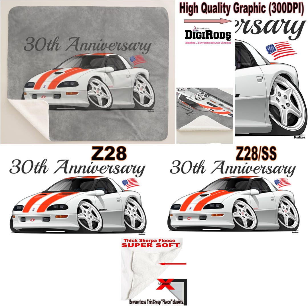 Digirods Camaro 1997 30th Anniversary Z28 or SS Muscle Model Year Hot ...