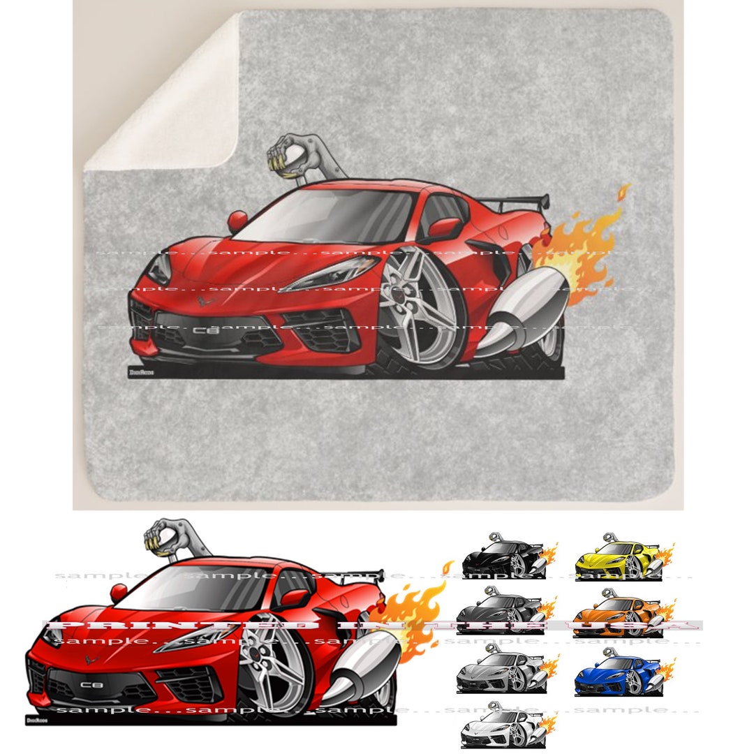 Digirods Rat Rod Racer Corvette C8 Hot Rod Shifter Exclusive Cartoon ...