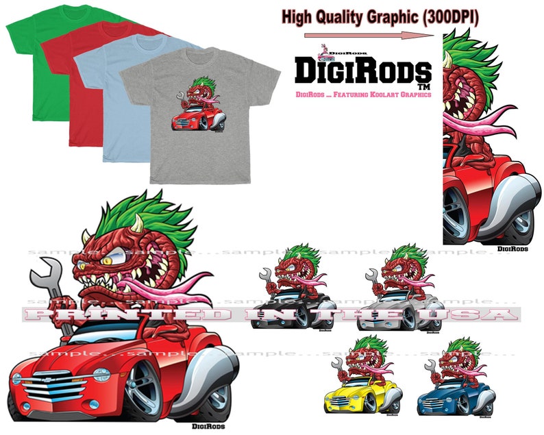 Digirods Gremlin Monster SSR Rare Hot Rod Model Exclusive Cartoon Car ...