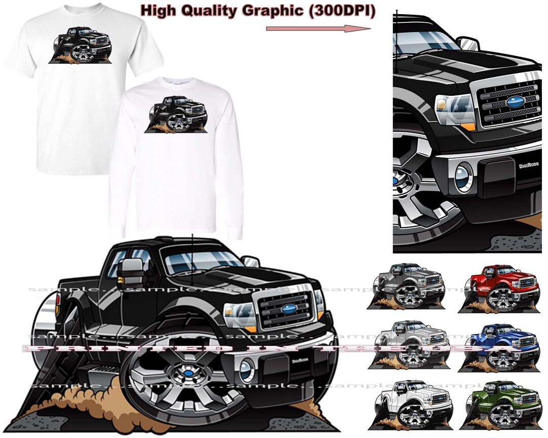 Digirods F-150 F150 F Series Popular 12th Generation Truck Cartoon Car ...
