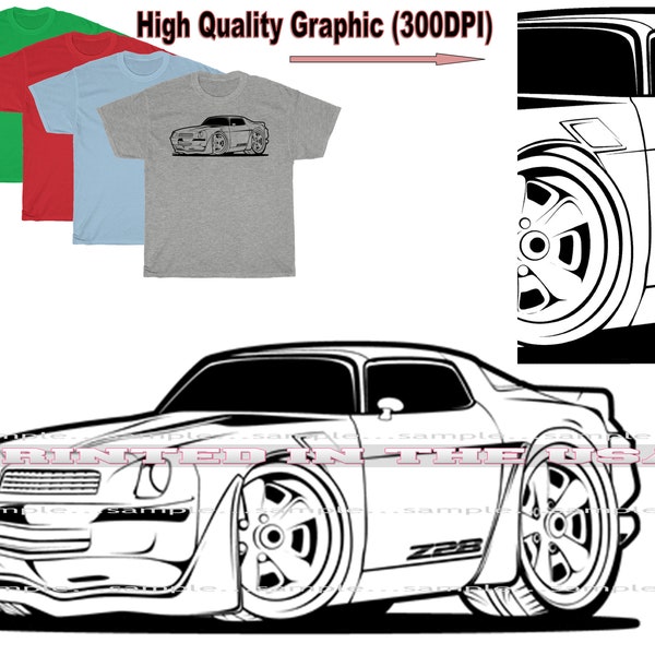 Cartoon Camaro - Etsy
