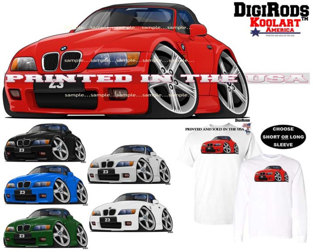 BMW Z3 Z 3 Series Convertible Model Digirods / Koolart Cartoon Car ...